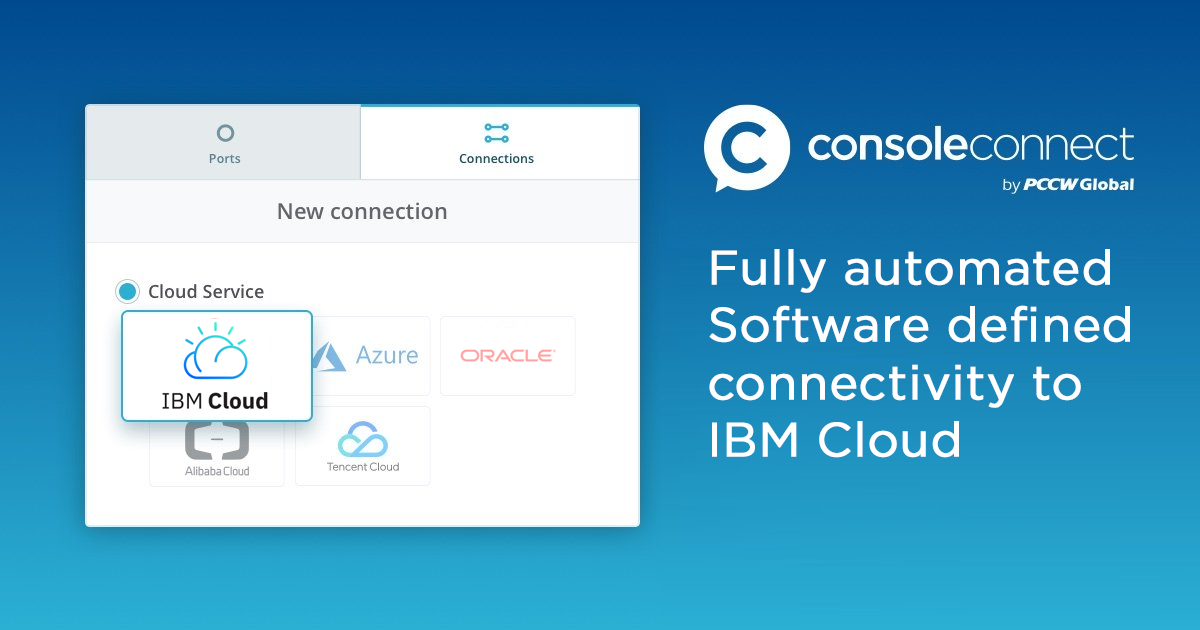 Connect to IBM Cloud - Console Connect
