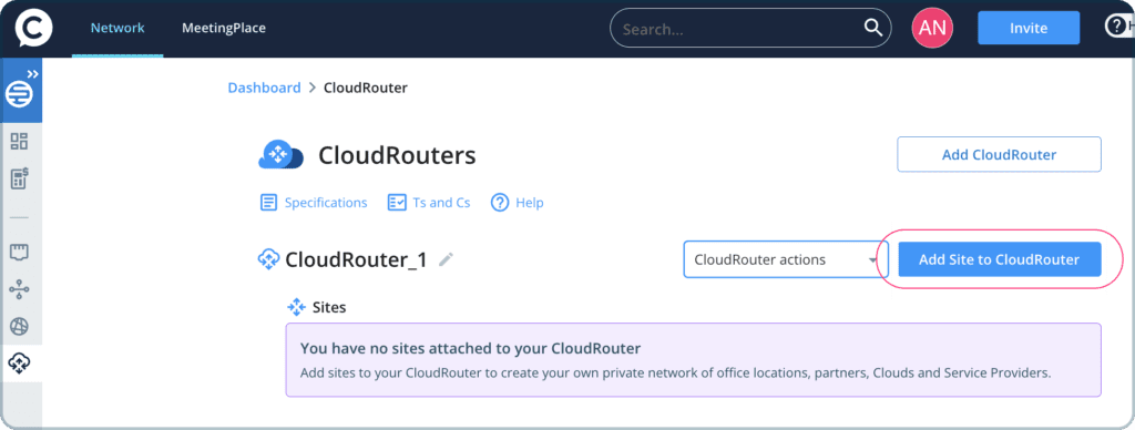Help - CloudRouterⓇ – Console Connect