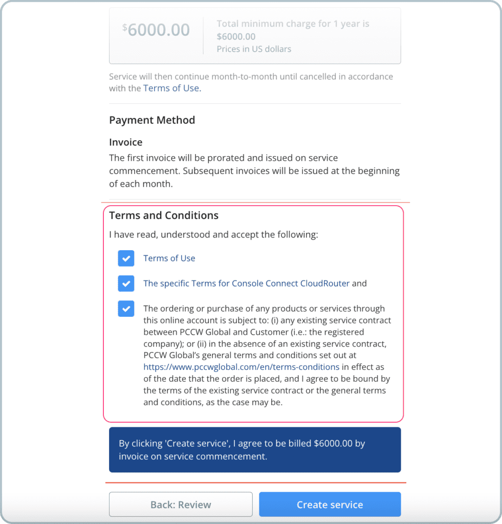 Help - CloudRouterⓇ – Console Connect