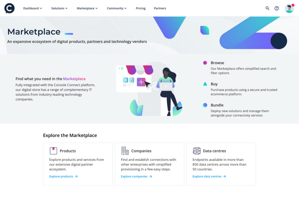 Marketplace – Console Connect